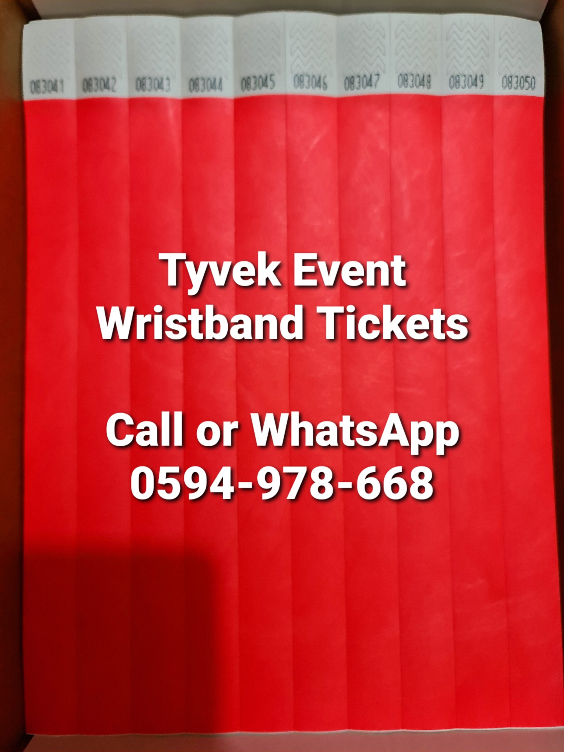 Tyvek Event Ticket Wristbands - TicketGhana.com | Ghana's premier Event ...